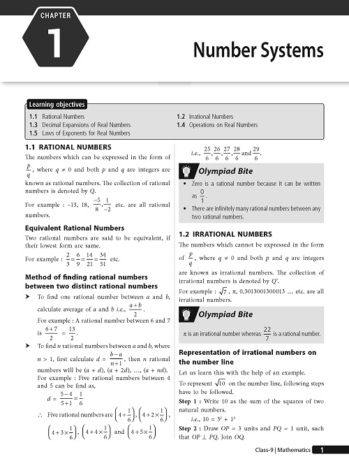 Olympiad Prep-Guide (OPG) Class 9 Mathematics (IMO) – Detailed Theory ...