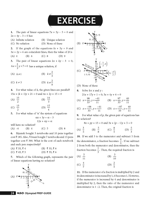 Olympiad Prep-Guide (OPG) Class 10 Mathematics (IMO) – Detailed Theory ...