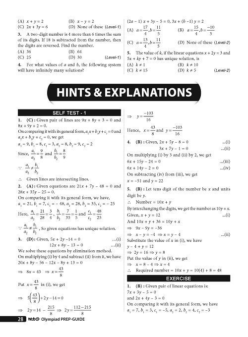 Olympiad Prep-Guide (OPG) Class 10 Mathematics (IMO) – Detailed Theory ...