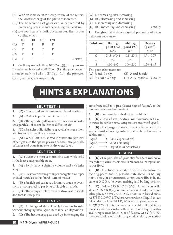 Olympiad Prep-Guide (OPG) Class 9 Science (NSO) - Detailed Theory, Self ...