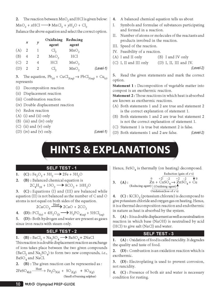 Olympiad Prep-Guide Science Class-10 - MTG Learning Media