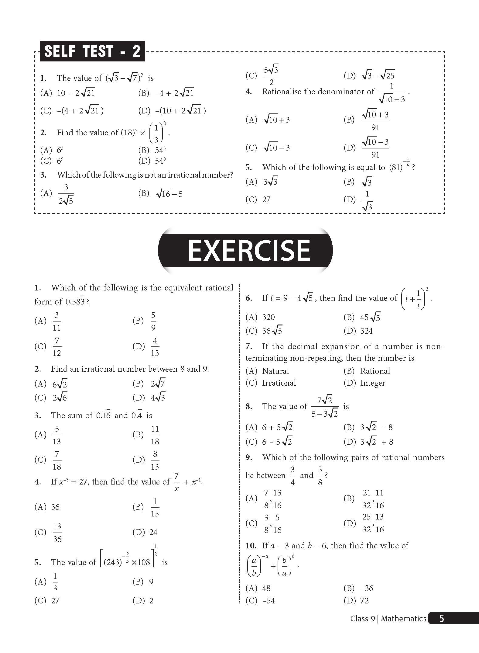 Olympiad Prep-Guide Mathematics Class-9 - MTG Learning Media
