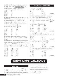 Olympiad Prep-Guide Mathematics Class-9 - MTG Learning Media