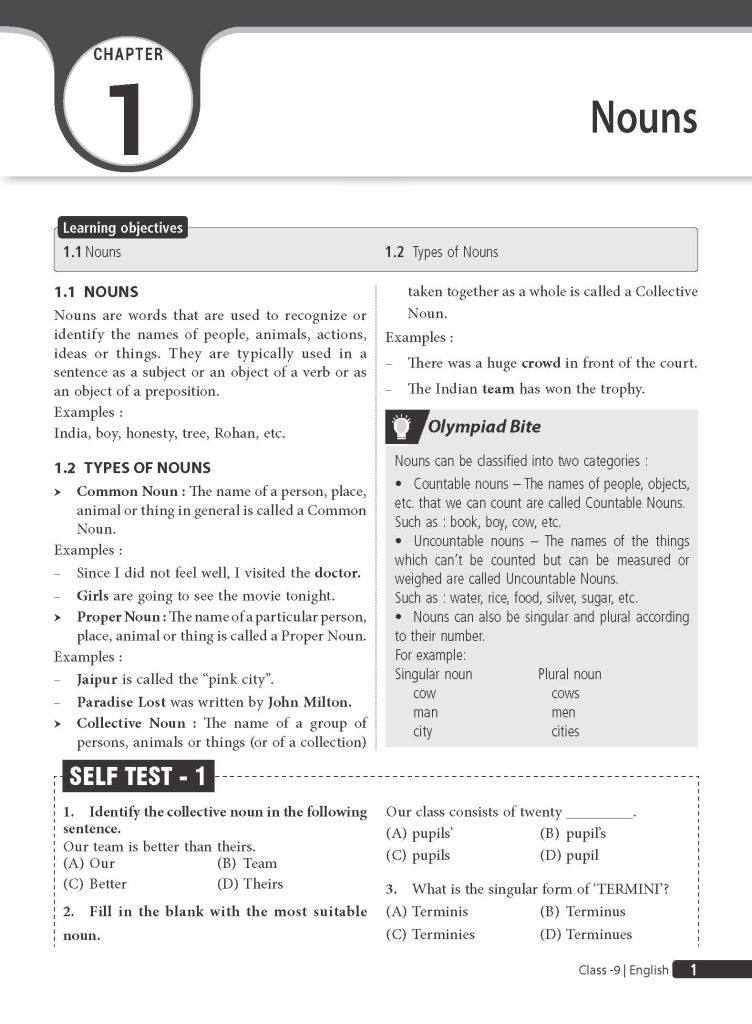 Class 9 Olympiad Prep-Guide English - MTG Learning Media