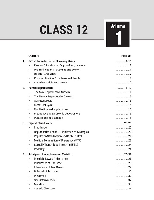 MTG CBSE Chapterwise Instant Notes Class 12 Biology - Quick Recap Notes ...