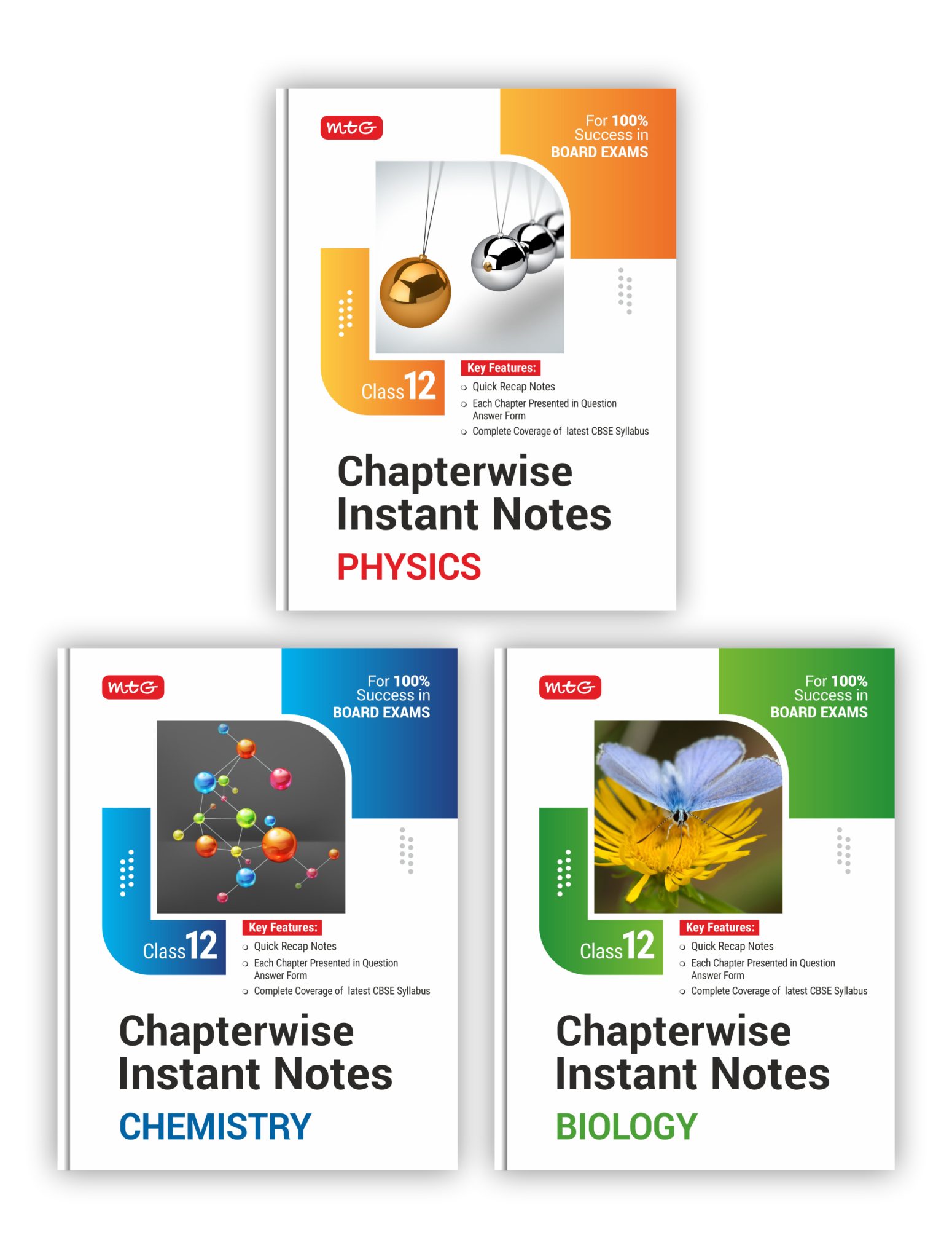 CBSE Chapterwise Instant Notes Class 12 Physics, Chemistry and Biology ...