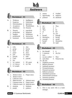 Class 8-MTG 51 English Grammar Worksheets - MTG Learning Media